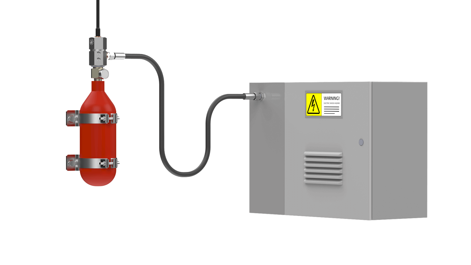 Electric cabinet fire suppression system PFK - Dafo Vehicle